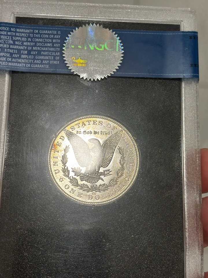 1883-CC Morgan GSA Box & Paper — Rainbow Toned 🌈 Proof Like! NGC MS64 ...