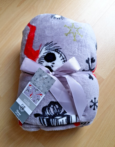 Disney Nightmare Before Christmas Throw George Asda BNWT grey gift ...