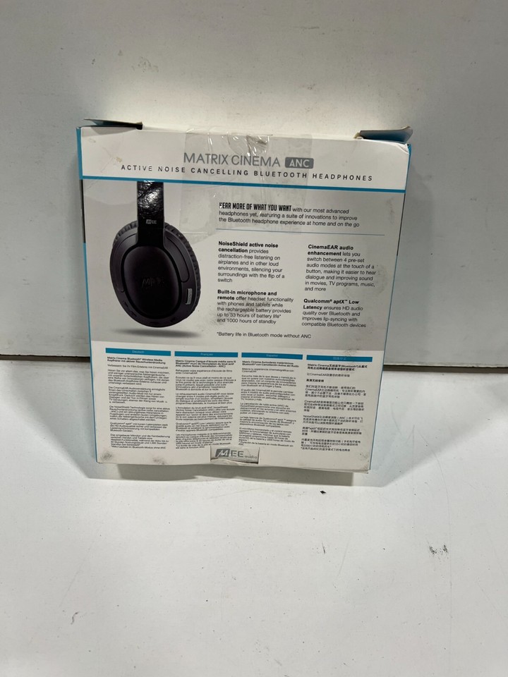 MEE Audio Matrix Cinema ANC Bluetooth Wireless Headphones | eBay