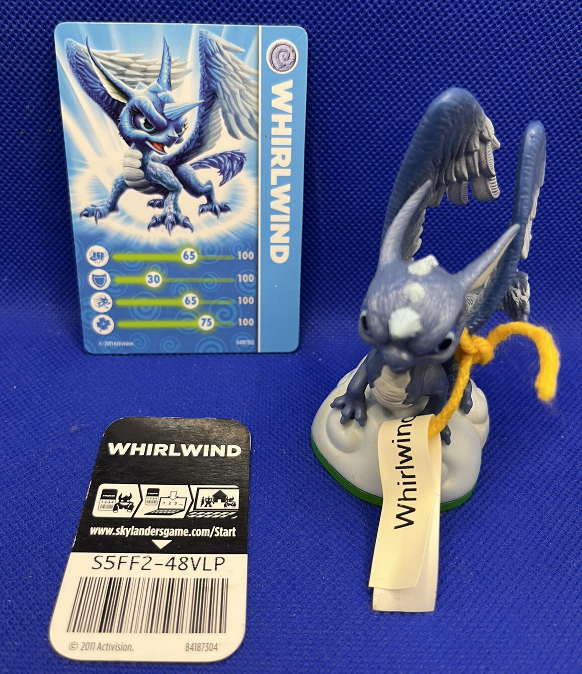 🔥 Whirlwind- Skylanders Spyro’s Adventure Figure 84187888 w/ Skylander Cards 🎮 | eBay
