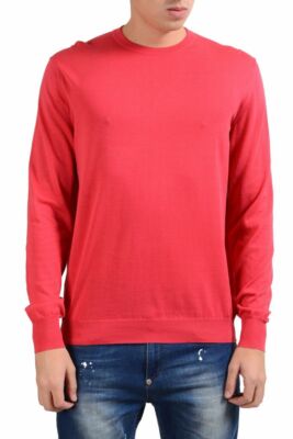 Malo Men's Rose Red Crewneck Light Pullover Sweater US L IT 52 | eBay