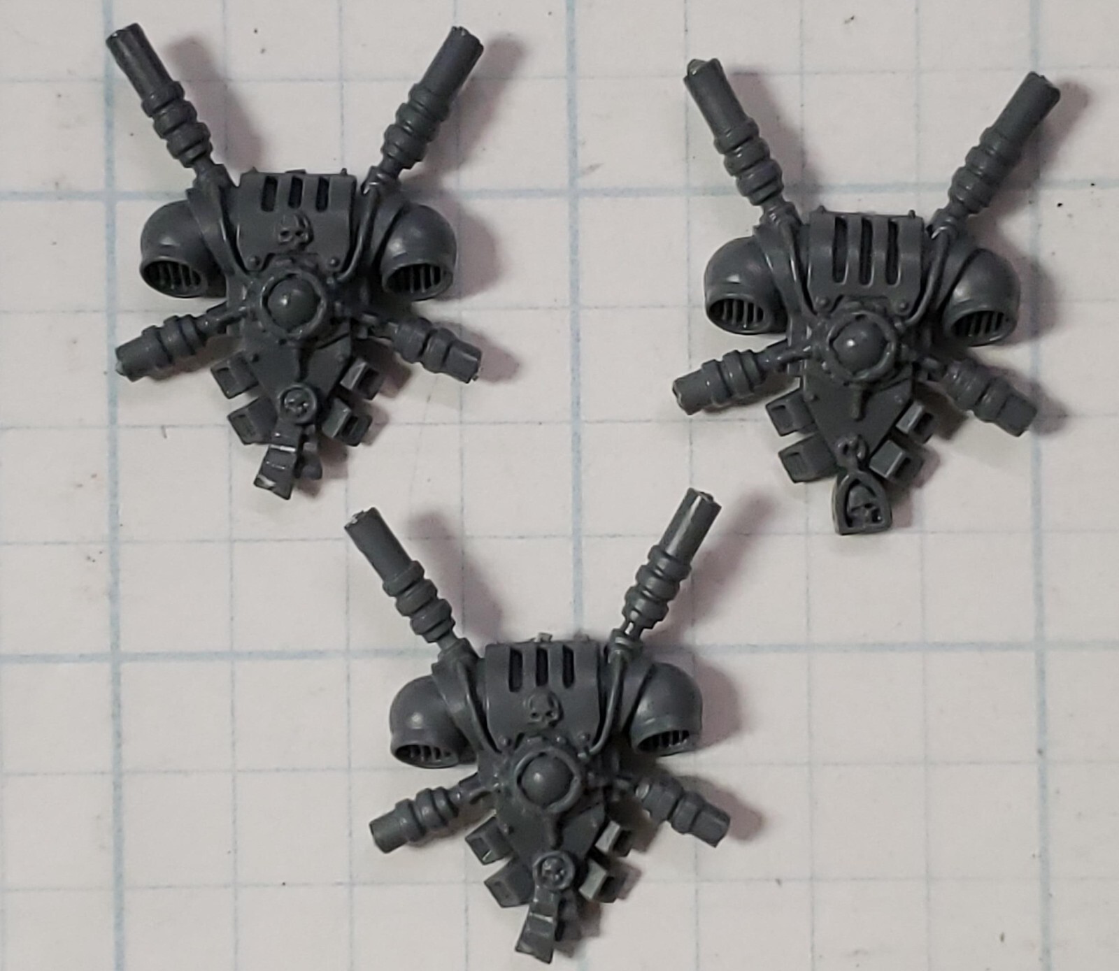 Warhammer 40k Grey Knight Armory Bits Strike Squad Teleport Backpack x3 ...