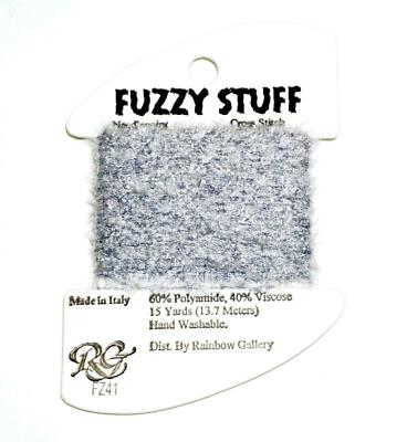 GRAY FUZZY STUFF #41 Stitching Fiber 15 Yards Needlepoint Thread ...