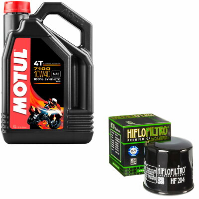 Yamaha MT07 700 MT-07 ABS 2015 Motul 7100 10w40 Synthetic 4L Oil ...