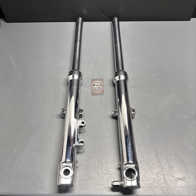 OEM '05 Harley Davidson 39mm Dyna FXD front fork Setup single disc ...