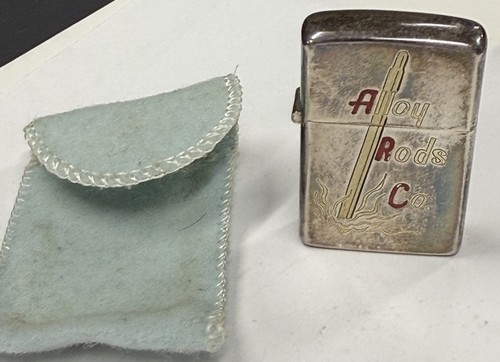 STERLING 950 OKUBO JAPAN ADVERTISING ALLOY RODS CO LIGHTER UNFIRED 709A ...