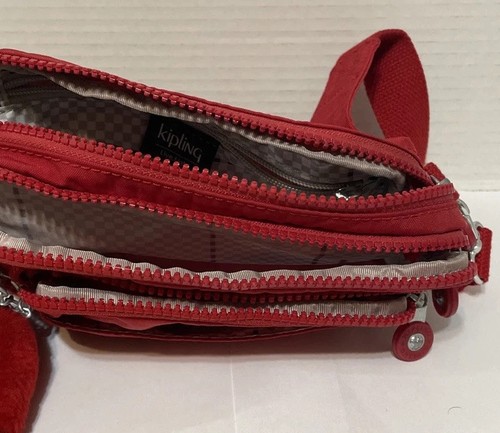 Kipling Bag 2-In-1 Convertible Crossbody Or Fanny Bag Color Cherry Red ...