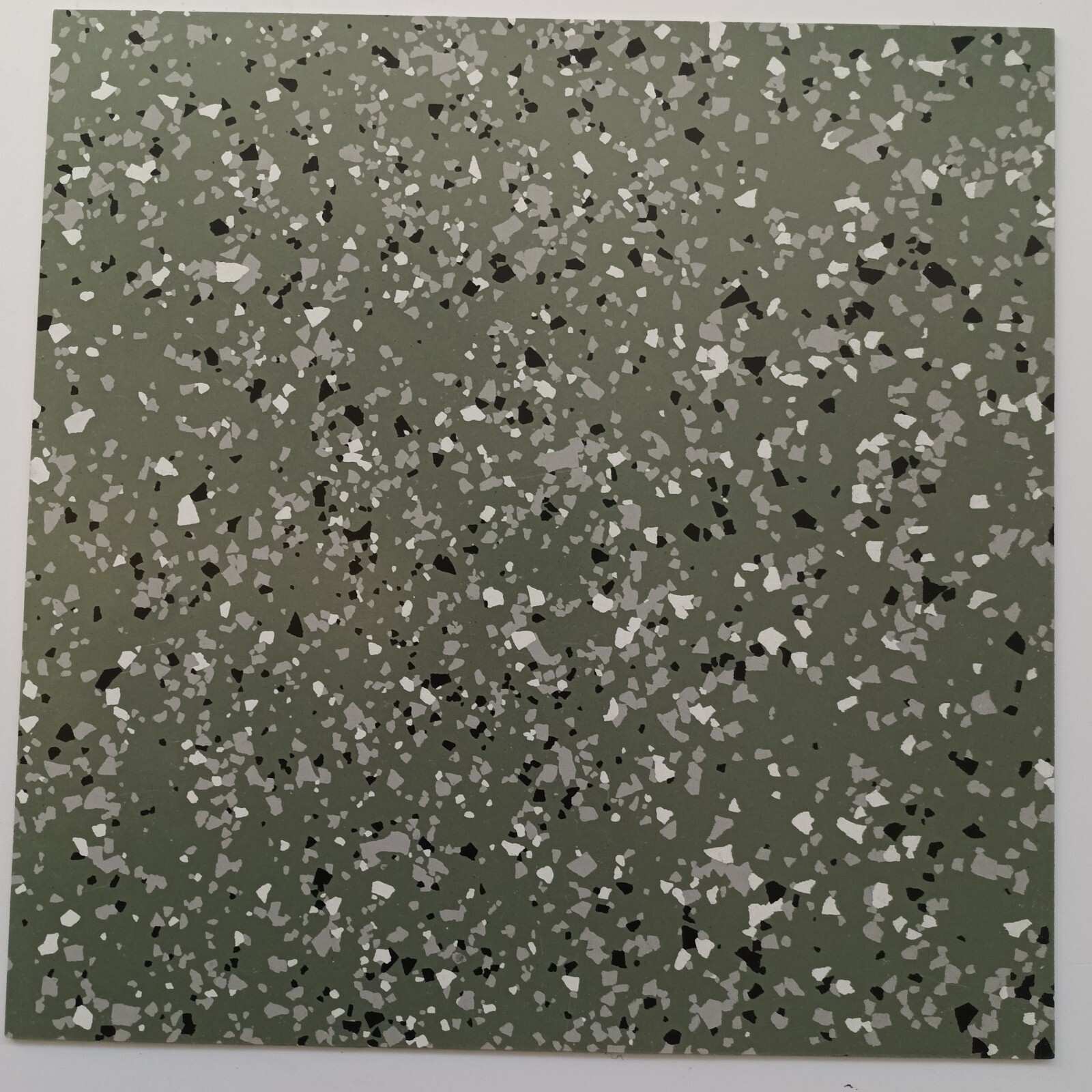 Green Dense Flecked Quartz Reinforced Vinyl Floor Tiles 300mm x 2mm ...