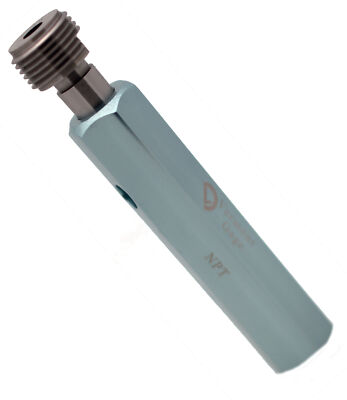 3/8-18 NPT Tapered Pipe Thread Plug Gage Assembly NIST Tracable Vermont ...