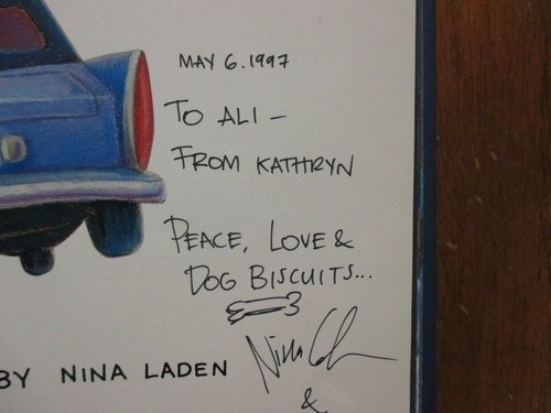 NINA LADEN Signed Book("THE NIGHT I FOLLOWED THE DOG"-1994 Hardback ...