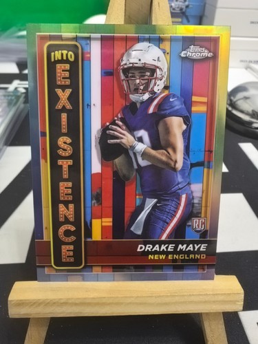 2024 Topps Chrome Drake Maye Rookie RC Into Existence Patriots Case Hit ...