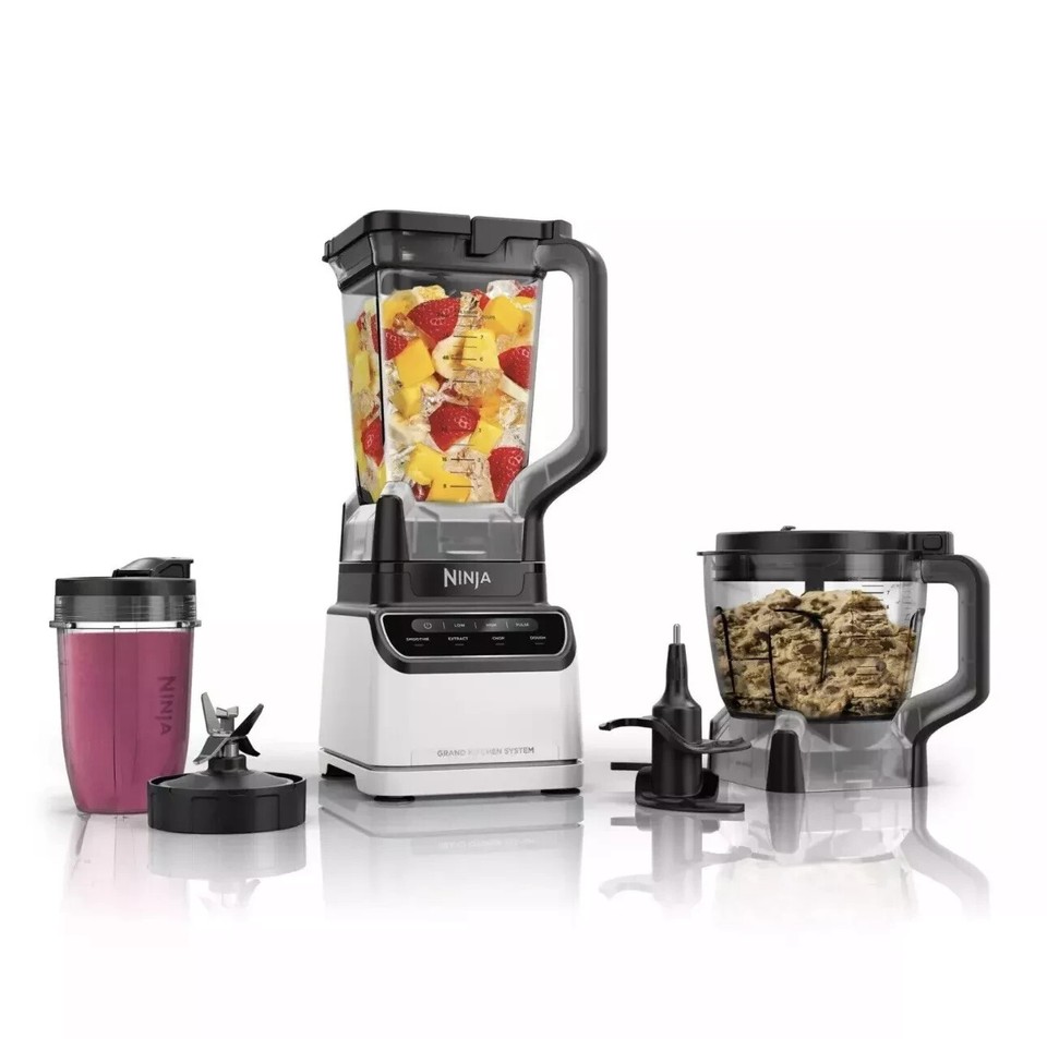 Ninja Grand Kitchen System 1200 Watts, Blender, 4 Preset Auto-iQ ...