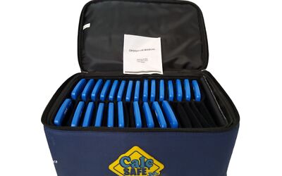 eai education 120 calcpal dual power system blue see through overhead ...