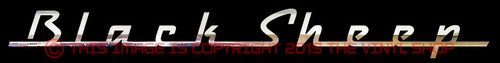 x1 "Black Sheep" CHROME decal for fender or saddle bag for Motorcycles ...
