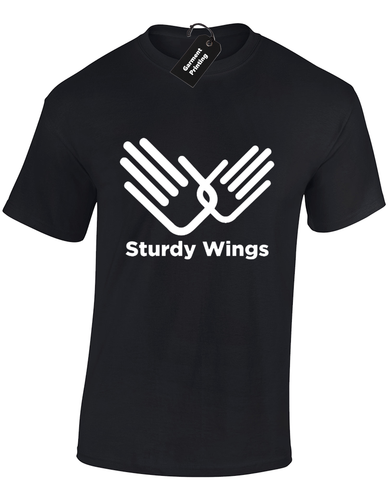 STURDY WINGS MENS T SHIRT FUNNY ROLE MODELS RETRO COMEDY CLASSIC FILM S ...