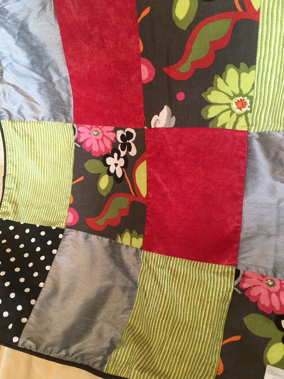 2 Glenna Jean Kirby Unisex Crib Stroller Quilts Toile Black White ...