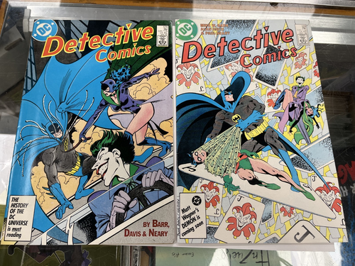 DETECTIVE COMICS 569 570 MID-HIGH GRADE COPIES JOKER CATWOMAN ROBIN ...