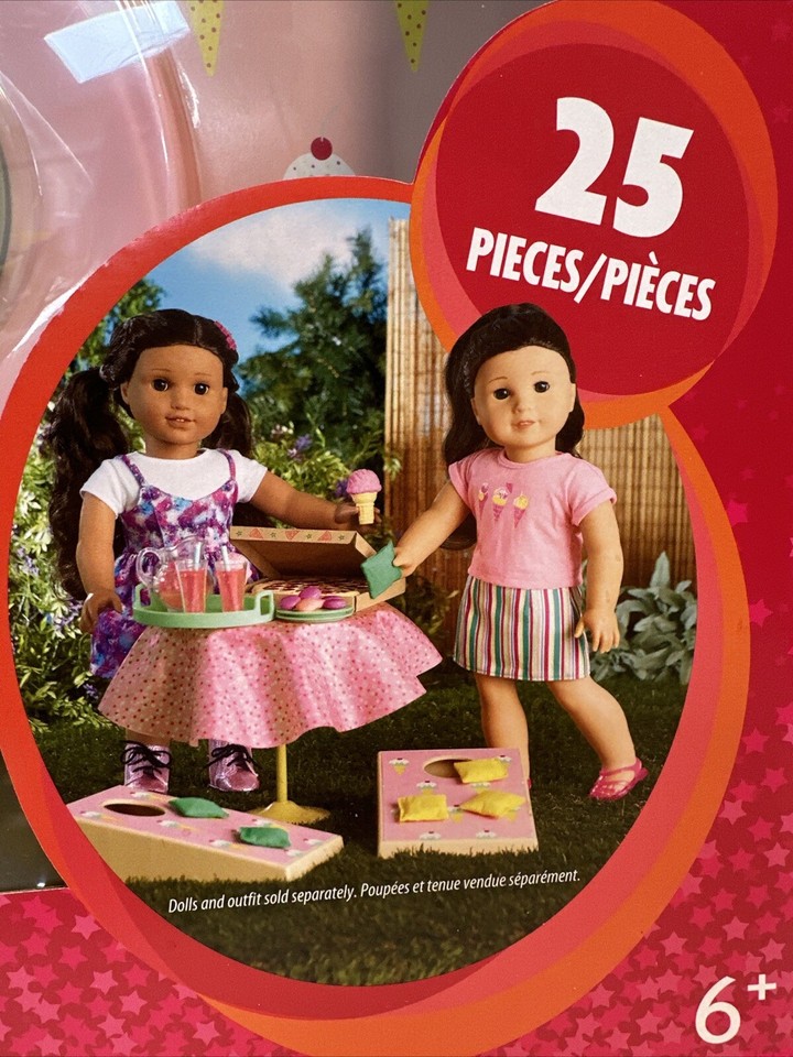 American Girl Doll Time For A Party Set COSTCO NRFB Retired Cornhole ...