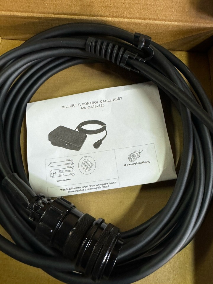 182628 Cable & Plug Assembly NEW | Miller Replacement for 14 Pin Foot ...