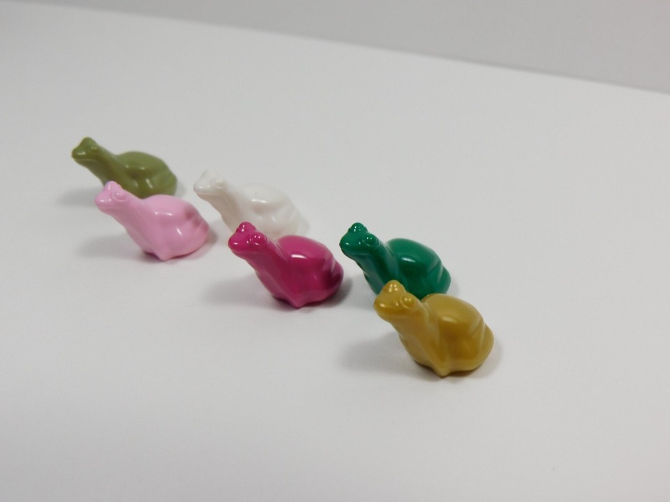LEGO 6 Frog Toad Animal Minifig Pink Magenta Gold Olive Green White M12 ...