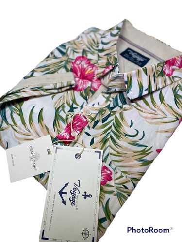 Craft + Flow Voyage Men's S/S Flower Sport Shirt w/Pocket Size L NWT MSRP $60 | eBay