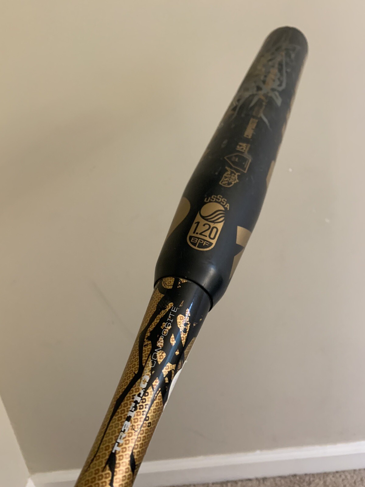 RARE DeMarini Juggernaut J3 NTU-13 Slowpitch USSSA Bat 2-1/4" Black ...