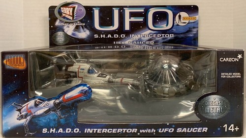 CARLTON GERRY ANDERSON UFO S.H.A.D.O. INTERCEPTOR WITH UFO SAUCER ...