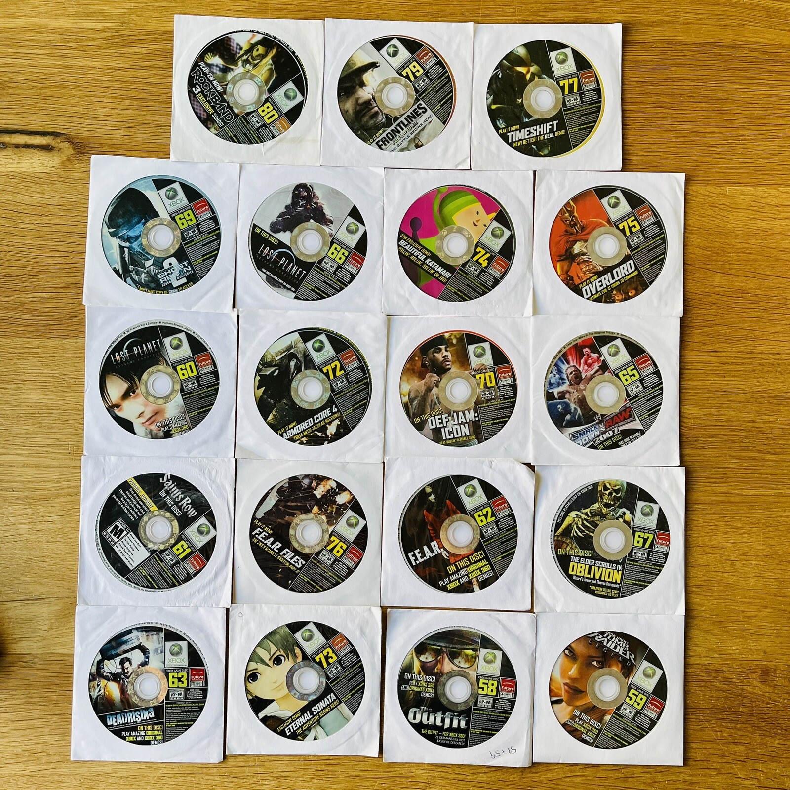 Lot of 19 Official Original Xbox Magazine Demo Discs (19 Discs Total ...