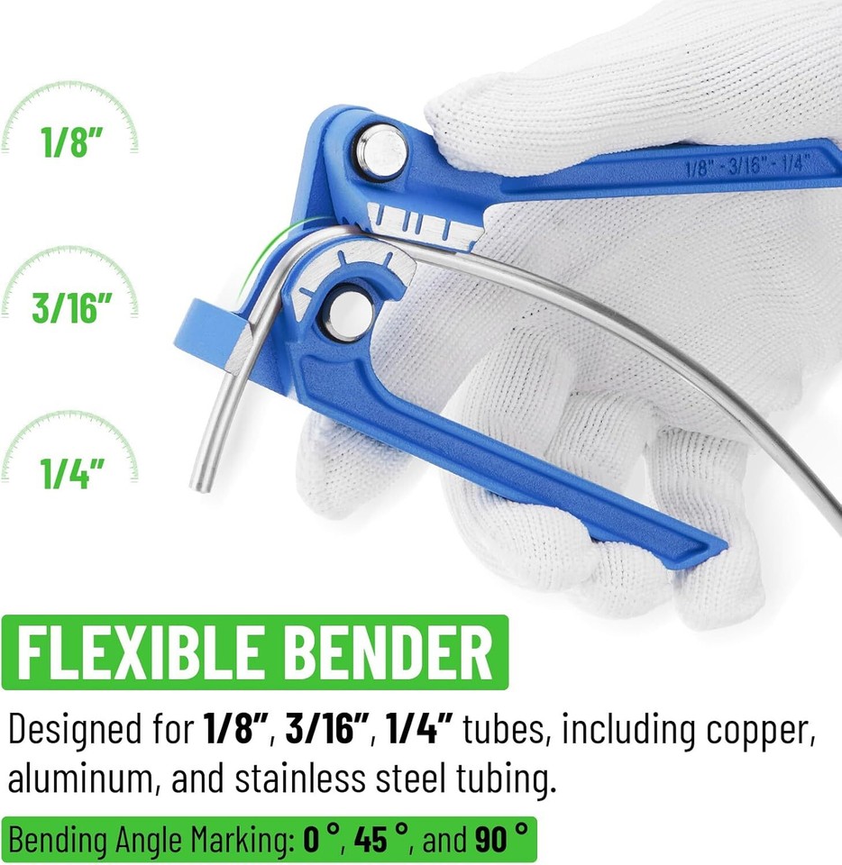 Brake Line Repair Kit 3/16 + 1/4 25 FT Pipe Single Flaring Tool Nuts ...