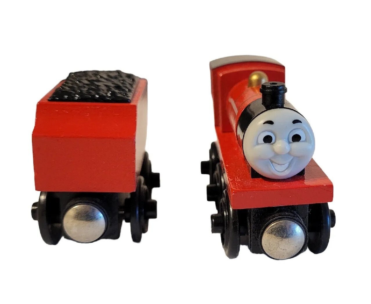 Thomas & Friends Wooden Railway James + Tender 2001 Learning Curve New ...