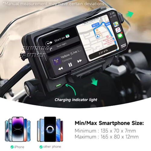 Wireless Charging GPS Phone Holder For BMW F850GS F750GS R1200 R1250 ...