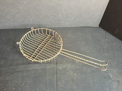 Antique Wire Cooking or Frying Basket with Handle | eBay