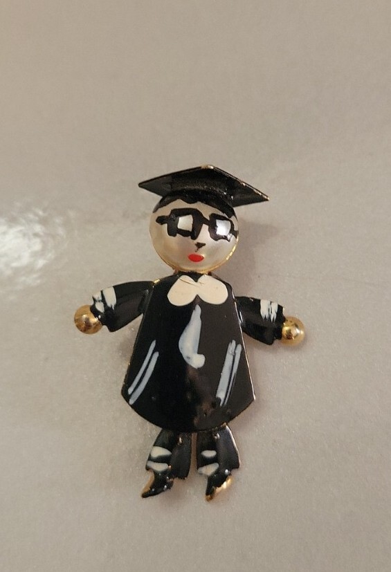 Vintage Graduation Pin Made In Spain - Gem