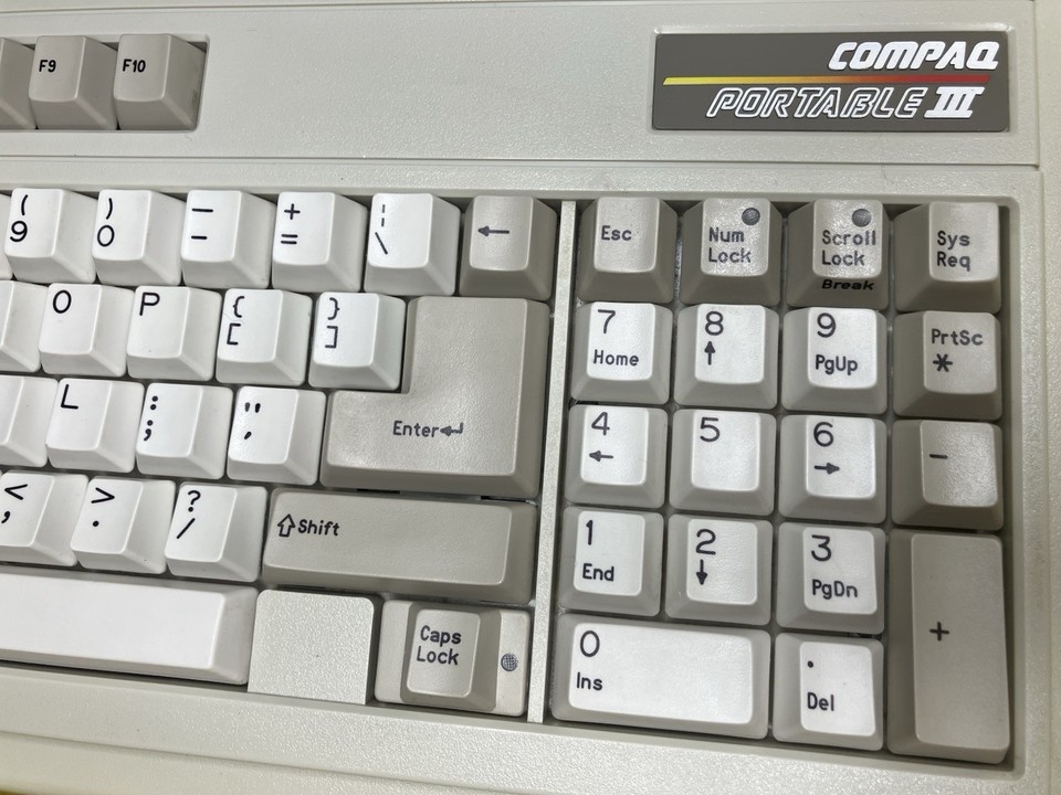 Compaq Portable III Model 2660 WORKING SEE VIDEO Type 2 w/Software, Bag ...