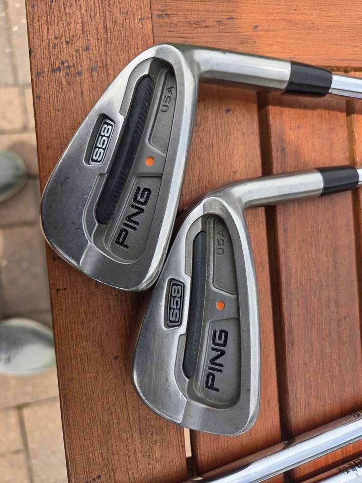 Ping S58 Iron Set 3-PW Orange Dot Stiff Steel Mens RH | eBay