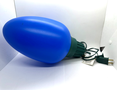 REALLY BIG LIGHTS Plastic Plugin Christmas Bulb/Cool Blue 13” | eBay