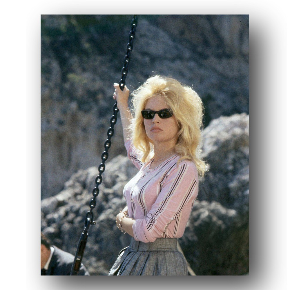 Brigitte Bardot on Set of Le Mépris Vintage Film 8x10 Photo 1960s | eBay