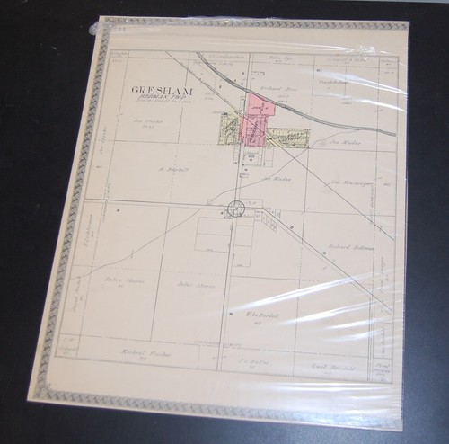 1905 Platt Map of Gresham Shawano County WI | eBay