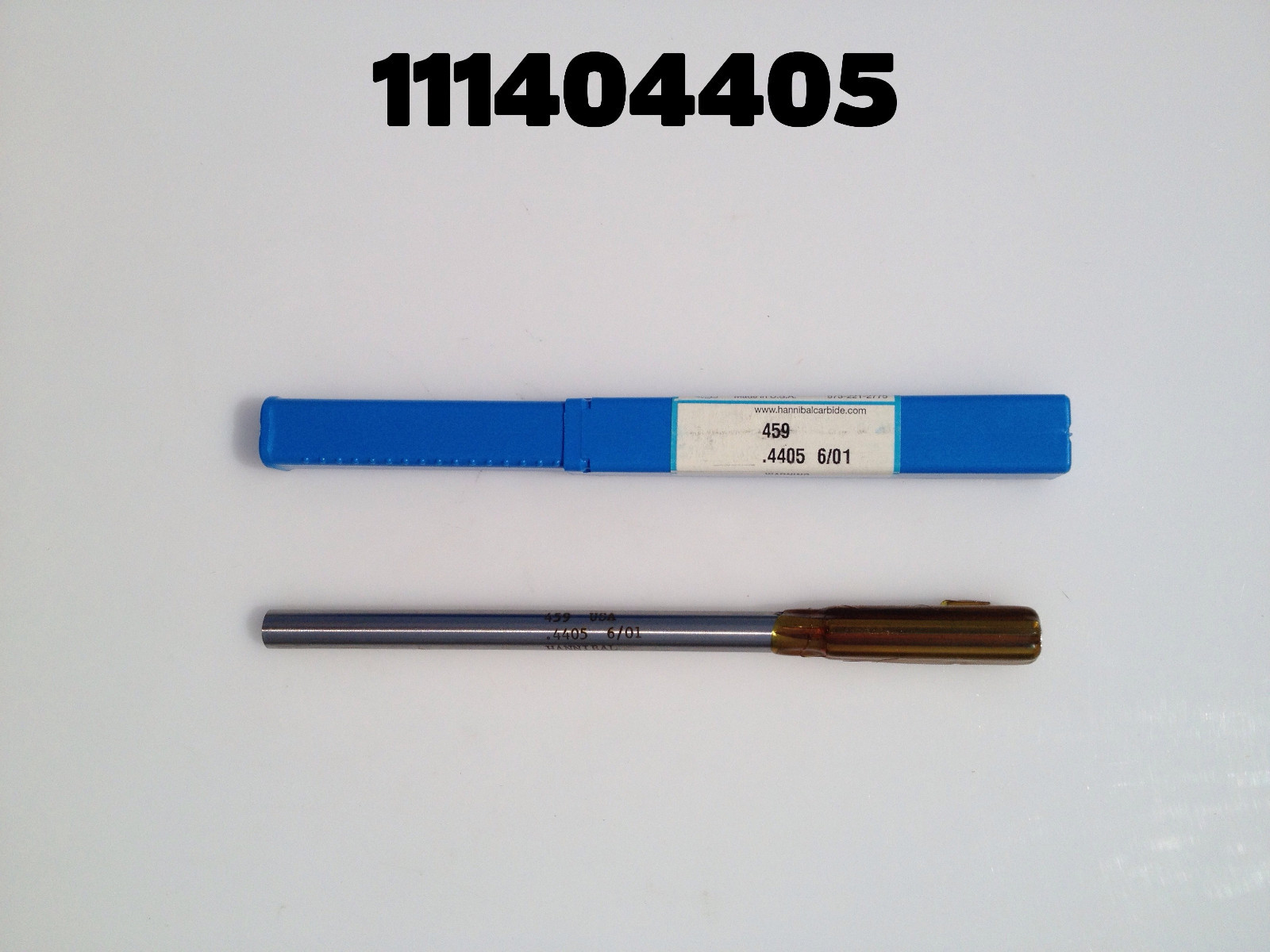 (.4405) 6 Flute Reamer Hannibal Carbide Tool NEW in Package of QTY 1 ...
