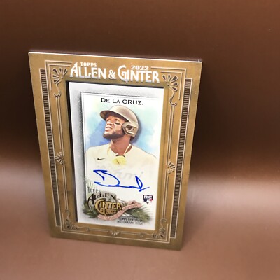 2022 Topps Allen & Ginter Bryan De La Cruz Mini Framed Auto Autograph ...