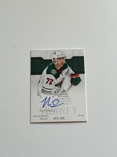 2023-24 SP AUTHENTIC 03-04 RETRO FW AUTO NICK SWANEY 93/399 - MINNESOTA ...