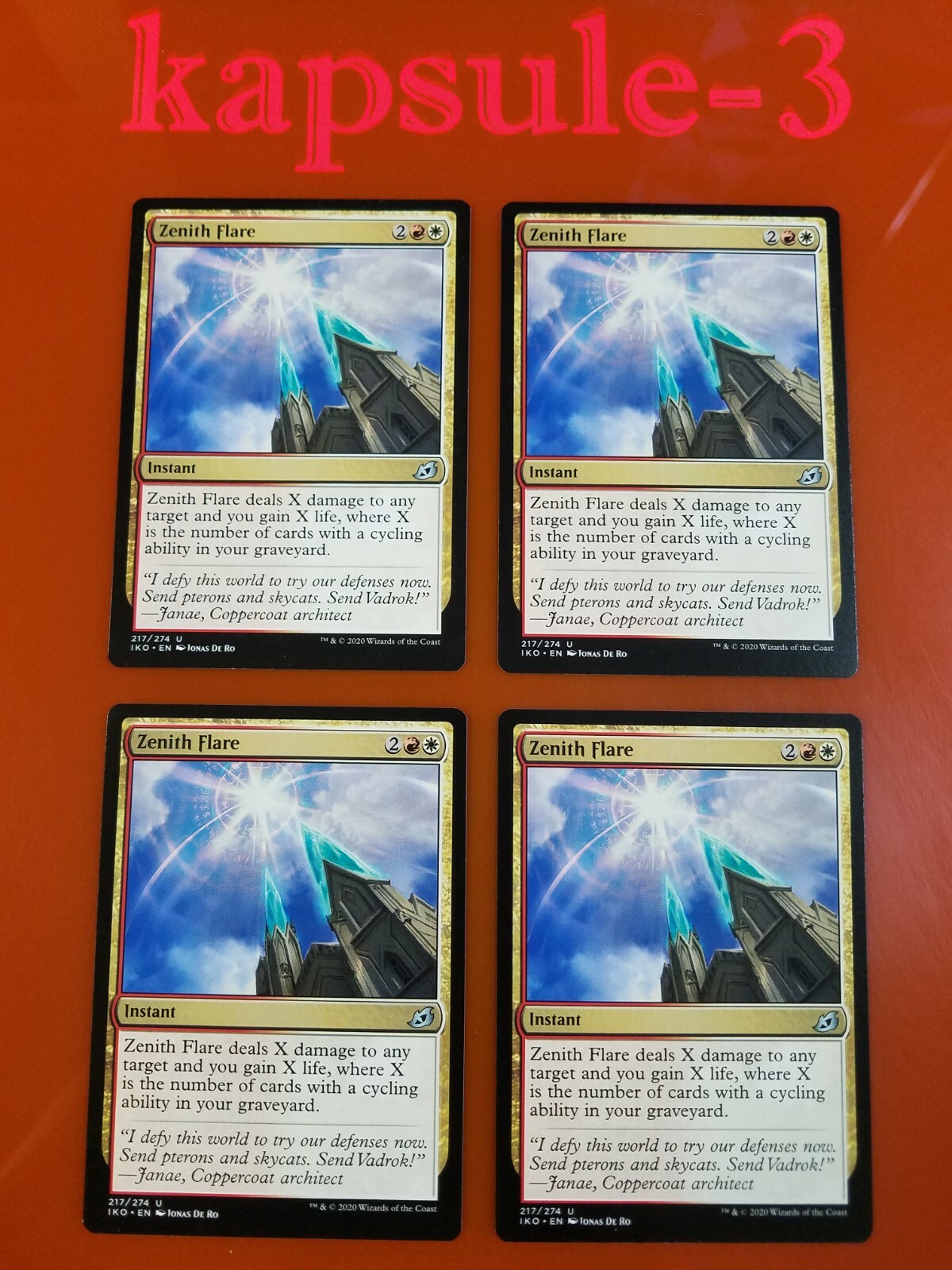 4x Zenith Flare | Ikoria Lair of Behemoths | MTG Magic Cards | eBay