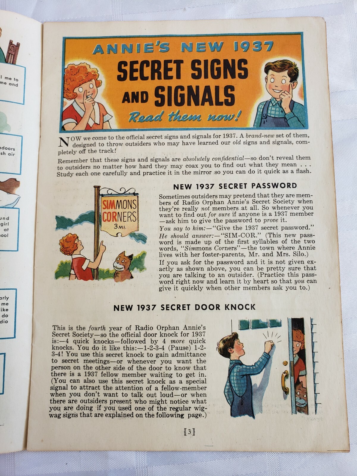 1937 RADIO LITTLE ORPHAN ANNIE'S SECRET SOCIETY BOOKLET AND MAIL IN ...
