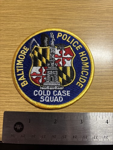Baltimore Police Maryland Homicide Cold Case Squad Patch | eBay