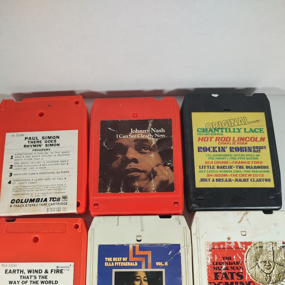 Lot Of 9- Vintage 8- Track Tapes Various Artists - Untested Paul Simon ...