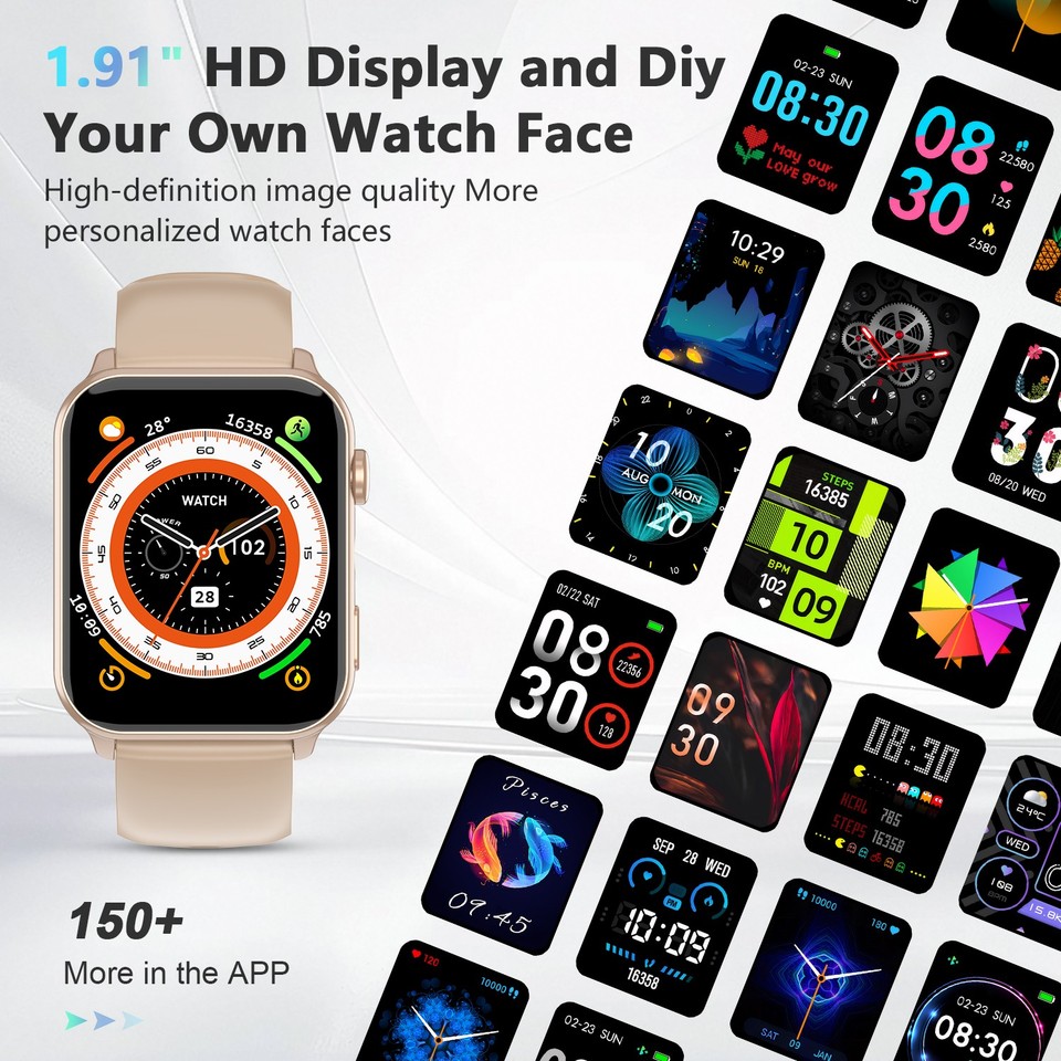 Alexa Smart Watch Women Fitness Bluetooth Call Watch for Android iPhone ...