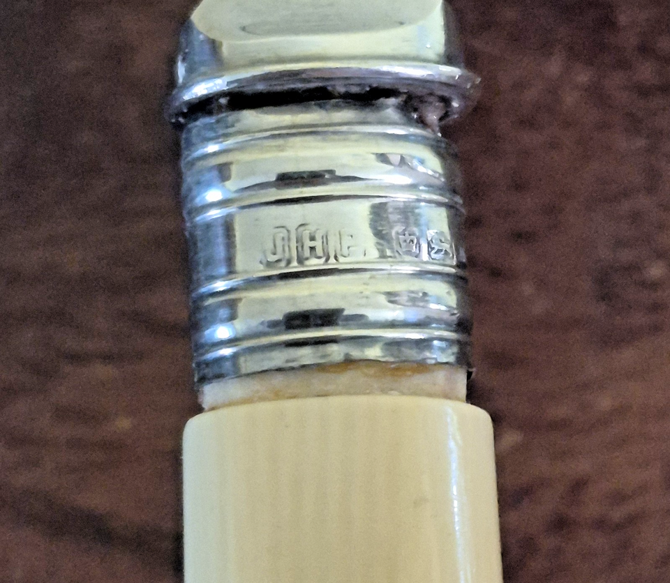 Fish Knife and Fork Serving Set with Sterling Silver Ferrules-163 | eBay UK