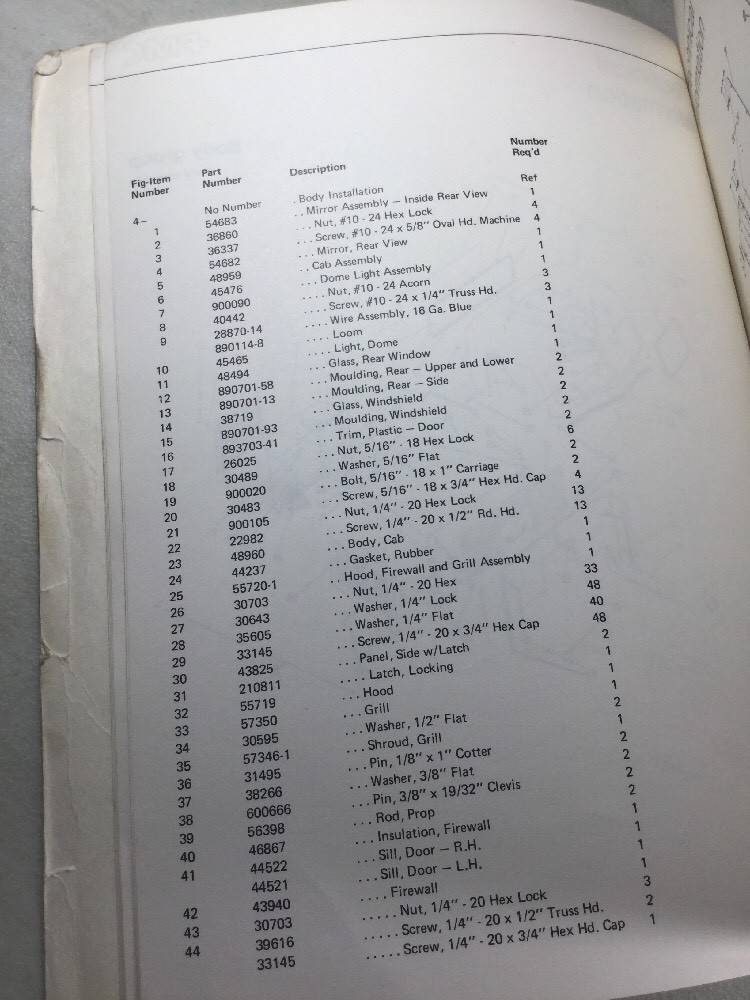 FMC, Wayne 993 AH Sweeper Parts Catalog Manual | eBay