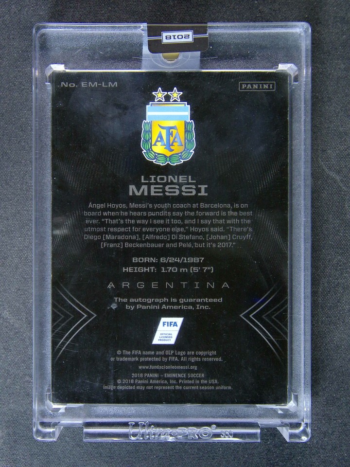 2018 Panini Eminence Lionel Messi Autograph Argentina Auto /10 | eBay