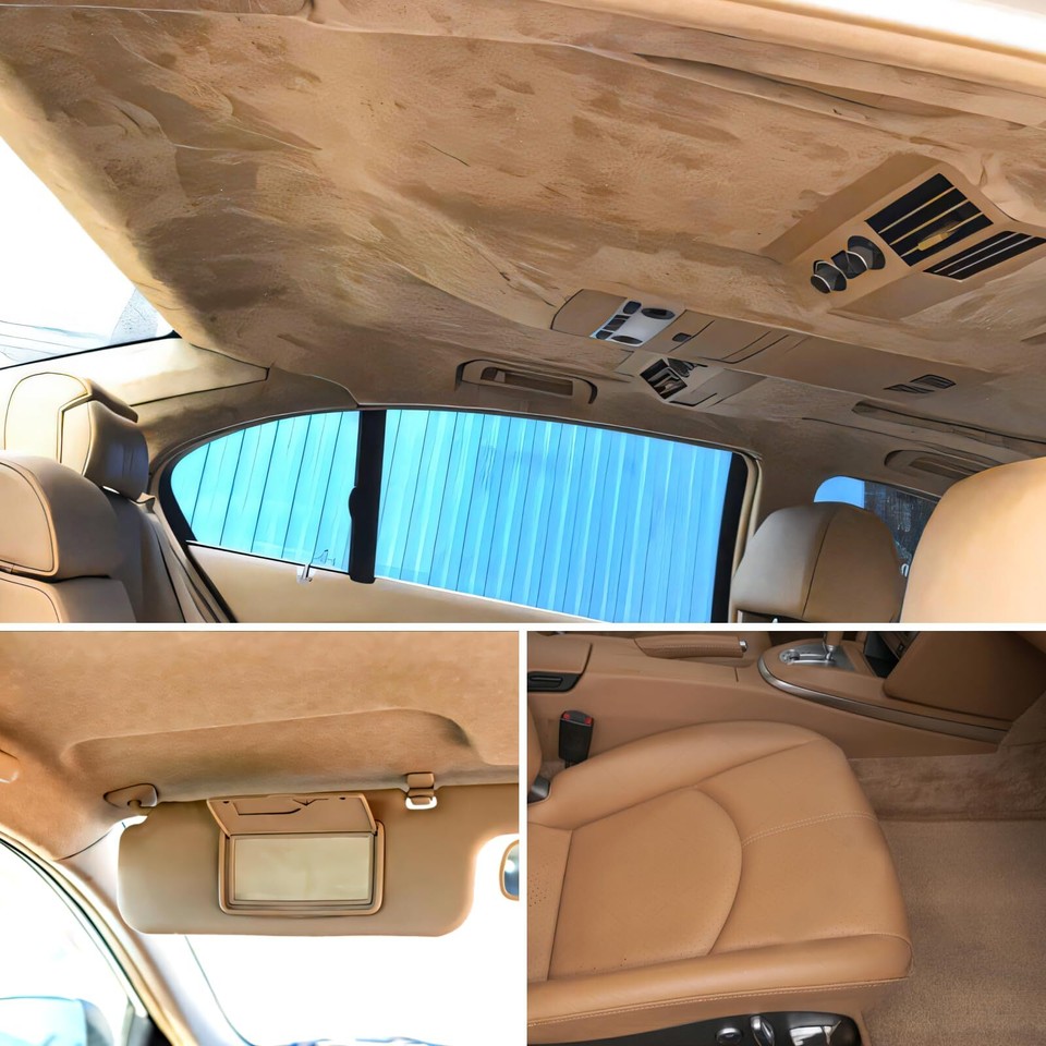 Beige Auto Headliner Fabric 122" L x 60" W Foam Backing for Car/SUV/RV ...